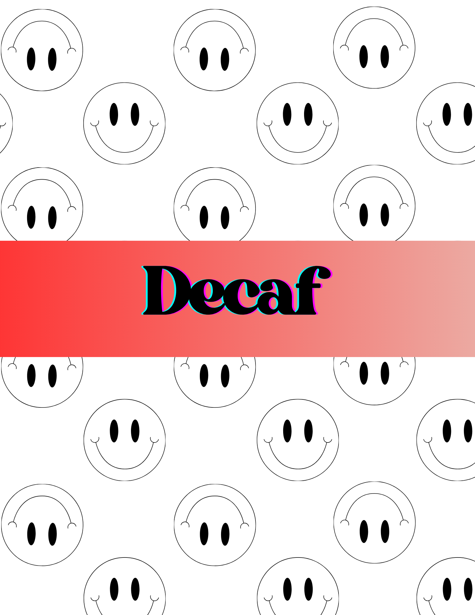 DECAF MENU – Caffeine, Candles & Chaos